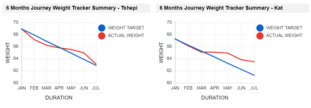 The Metrics! Tracking your weight loss. – Kat & Tshepi